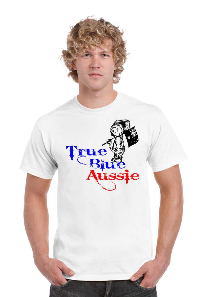 Australia Day-True Blue Aussie T shirt – T-Zing - Express Yourself